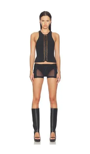 HAELO Lace Up Tank Top