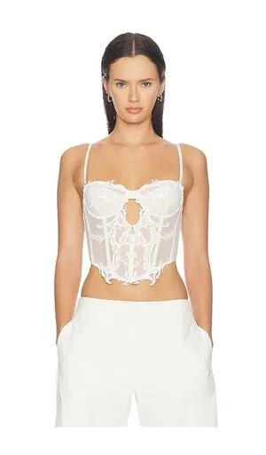 HAELO Wing Lace Crop Corset