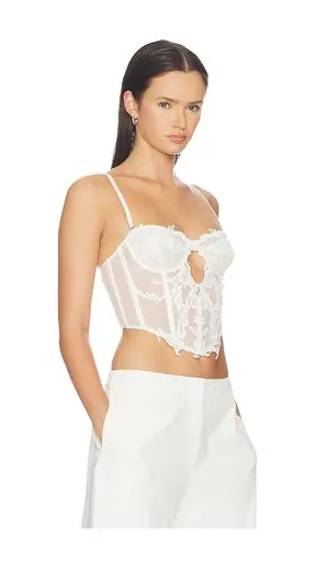 HAELO Wing Lace Crop Corset