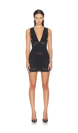 HAELO Shadow Mini Dress - Black
