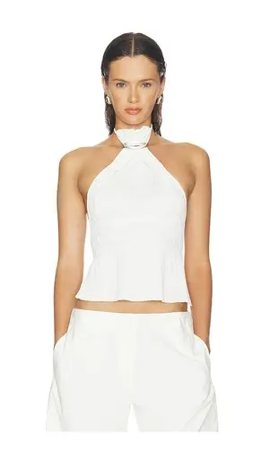 HAELO Pleated Halter Top