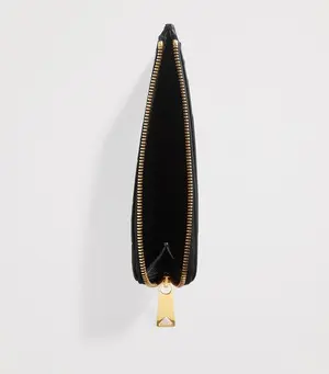 Bottega Veneta Leather Intrecciato L-zip Card Holder
