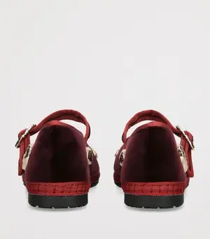 FLABELUS Velvet Mae Pierre Mary Jane Flats