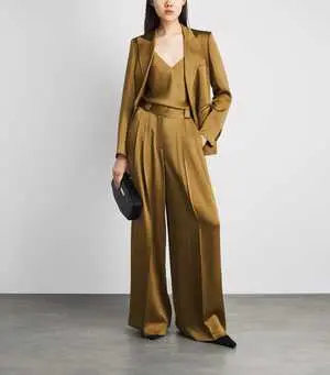 BLAZÉ MILANO Satin V-neck Manipur Top