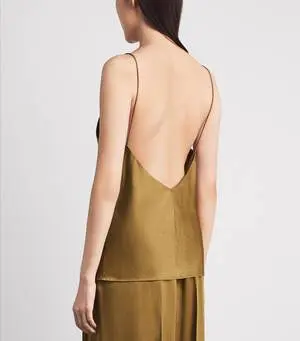BLAZÉ MILANO Satin V-neck Manipur Top