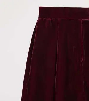 Valentino Garavani Velvet Wide-leg Trousers