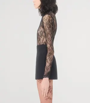 Valentino Garavani Lace High-neck Bodysuit