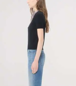 Valentino Garavani Virgin Wool Embellished High Neck Sweater - Black