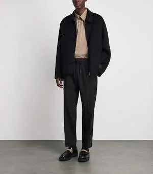 MAISON MARGIELA Cotton Pleated Drawstring Trousers
