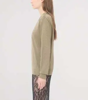Valentino Garavani Lace-trim V-neck Sweater