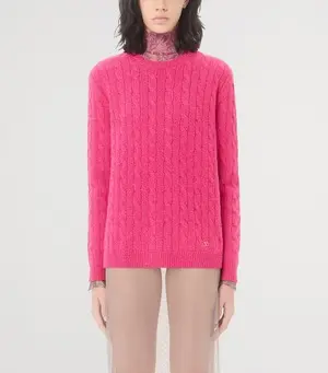 Valentino Garavani Virgin Wool Cable-knit Sweater