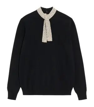 Valentino Garavani Virgin Wool Embellished Sweater