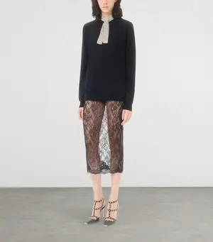 Valentino Garavani Virgin Wool Embellished Sweater