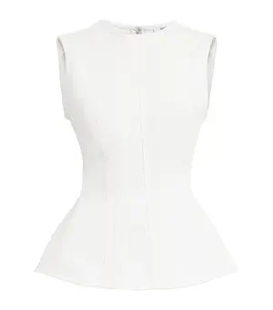 AGOLDE Denim Corbin Blouse - White