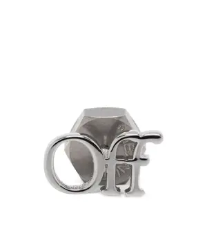 Off-White Single Earring With Logo Detail - Silver