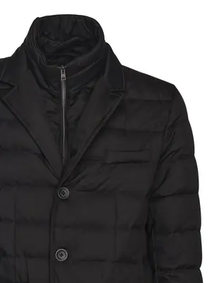 Herno Layered-effect Quilted Down Jacket