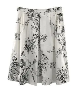 Max Mara Pleated Skirt - White