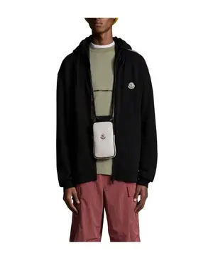 Moncler Tricolour Accent Zip-up Hoodie
