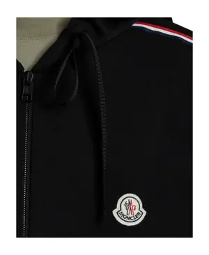 Moncler Tricolour Accent Zip-up Hoodie