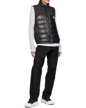 Moncler Logo Patch Quilted Vest