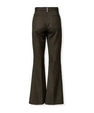 Fabiana Filippi Plaid Flared Trousers