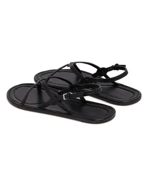 THE ROW Round-toe Flat Sandals