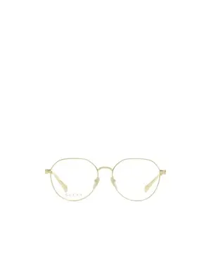 Gucci Oval Frame Glasses - Gold