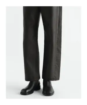 LEMAIRE Zipped Ankle Boots In Shiny Leather