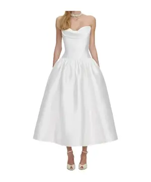 SELF-PORTRAIT Sleeveless Dress - White
