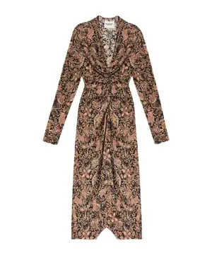 Isabel Marant Étoile Long Sleeve Dress - Brown