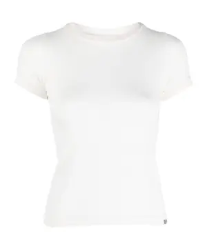 Extreme Cashmere Crew-neck Short-sleeve T-shirt - White
