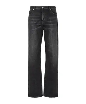 Fendi Belt-loop Jeans - Black