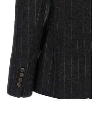 Brunello Cucinelli Lapel Long-sleeved Suit Jacket