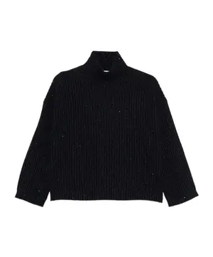 Brunello Cucinelli Ribbed Sequin-embellished Knit