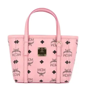 Mcm Toni Top-zip Mini Shopper Bag - Pink