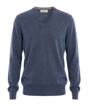 Brunello Cucinelli Cashmere V-neck Sweater - No