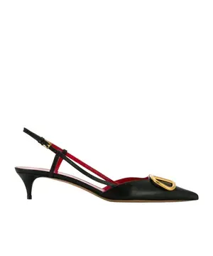 Valentino Garavani Vlogo Signature Ankle-wrap High-heel Sandals - Black