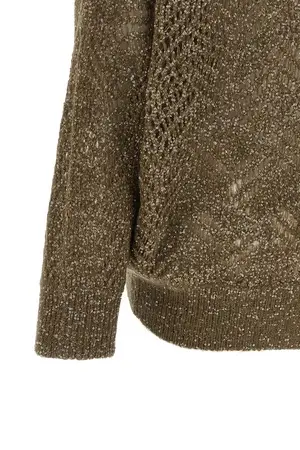 Brunello Cucinelli Dazzling Abstract Leaf' Cardigan
