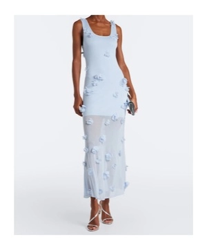 Simkhai Floral Appliqué Gown