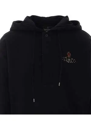 VIVIENNE WESTWOOD Batwing Logo Hoodie - Black