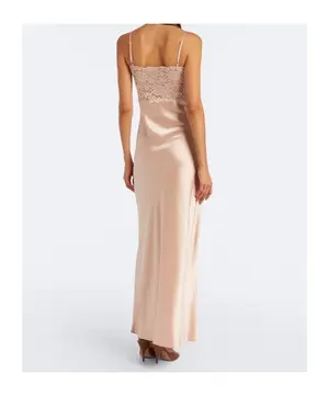 AYA MUSE Myra Lace And Satin Gown