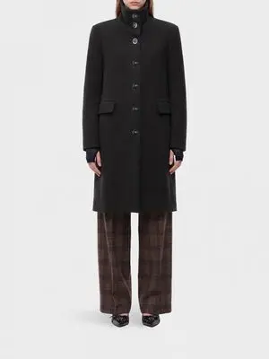 Pinko Wool-blend High Neck Belted Coat - Black
