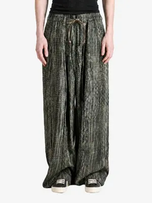ZIGGY CHEN Digital Printed Drawstring Trousers