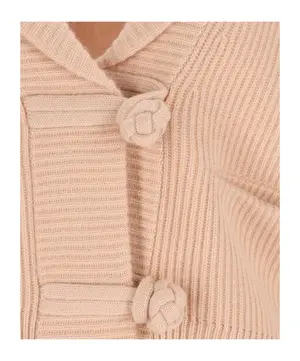 FORTE_FORTE Ribbed Button Cardigan