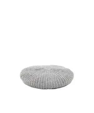 Miu Miu Logo-embroidered Ribbed-knit Beret