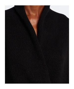 AYA MUSE Kena Wrap Cotton Top - Black