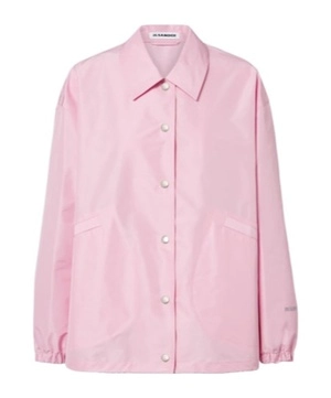 JIL SANDER Long-sleeve Snap-button Casual Jacket - Pink