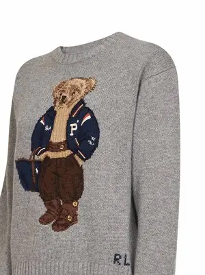 Polo Ralph Lauren Bear Motif Crew Neck Jumper