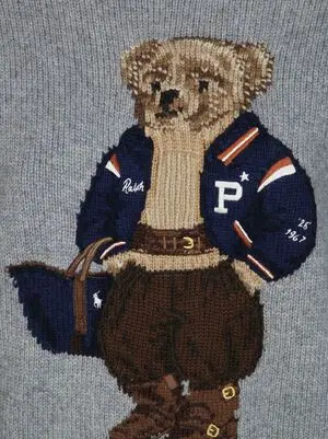 Polo Ralph Lauren Bear Motif Crew Neck Jumper
