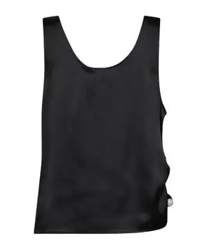 Giuseppe Di Morabito Crystal-embellished Ruched Sleeveless Top
